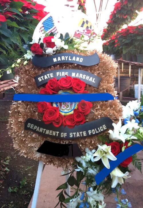 Police Badge Tribute EF-280 - Blooms At The Boutique