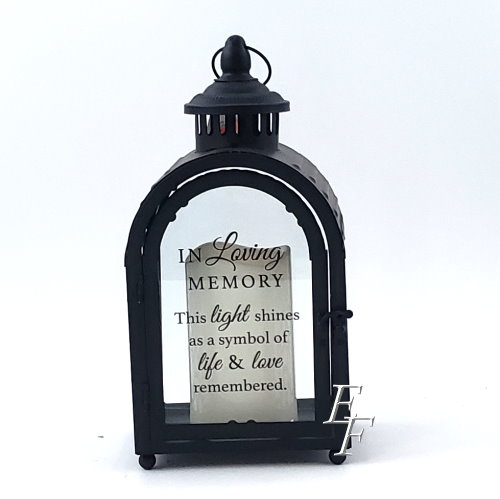 In Loving Memory Lantern EF 157 B - Blooms At The Boutique